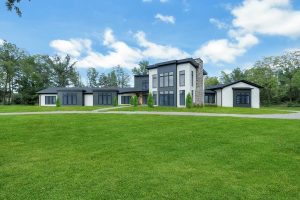 Custom Home Renovation with Big Windows & Oak Cabinetry